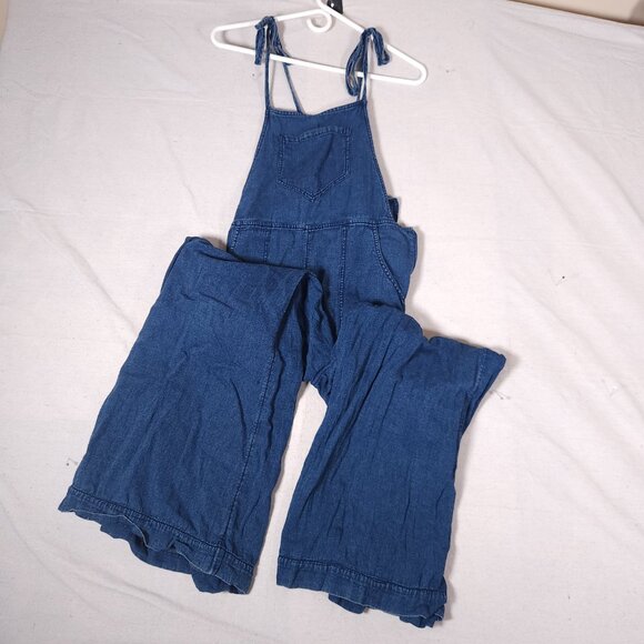 Anthropologie | Jeans | Anthropologie Denim Overalls Womens M Blue Wide ...